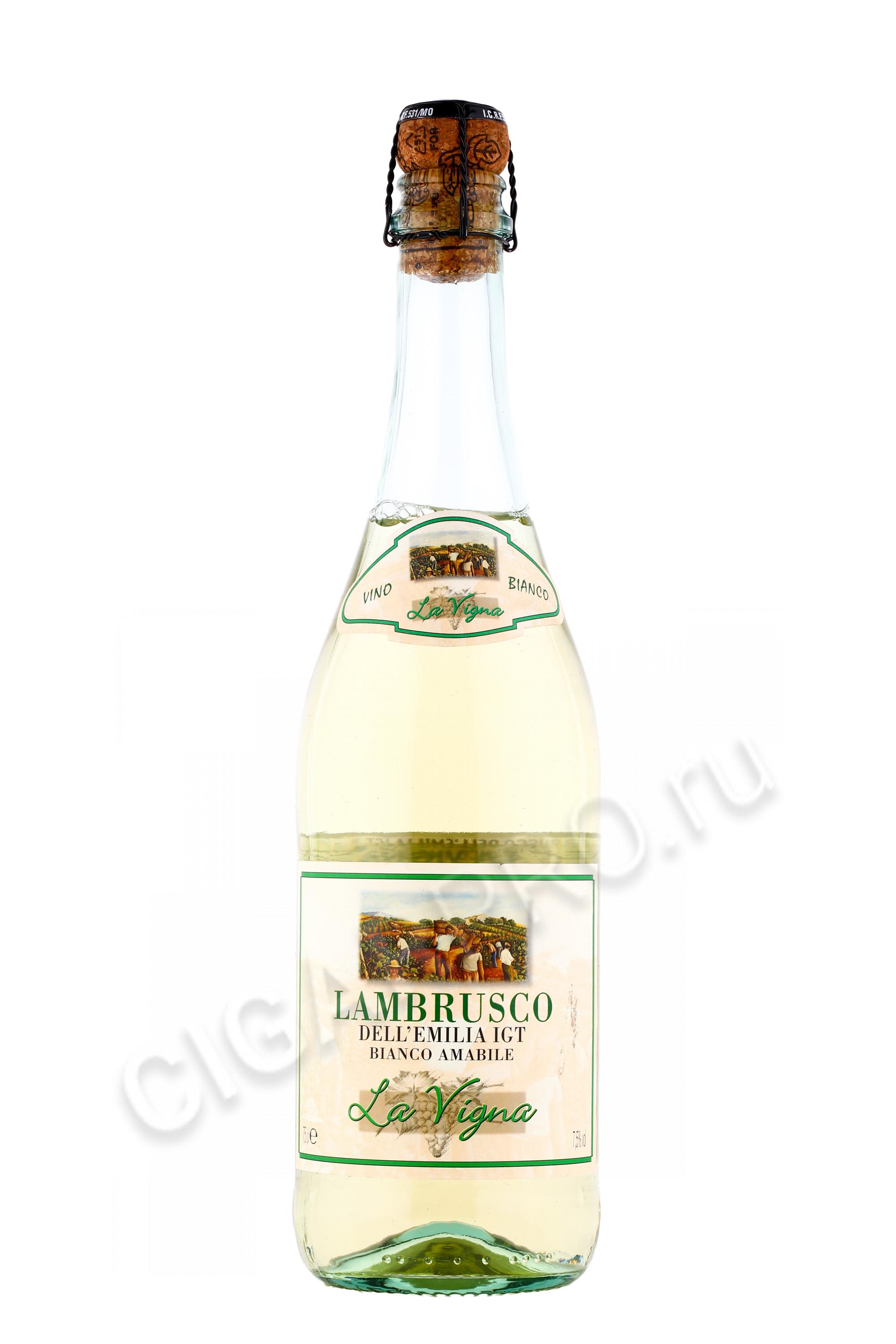 Lambrusco Dell Emilia IGT La Vigna Bianco Amabile Игристое вино ...